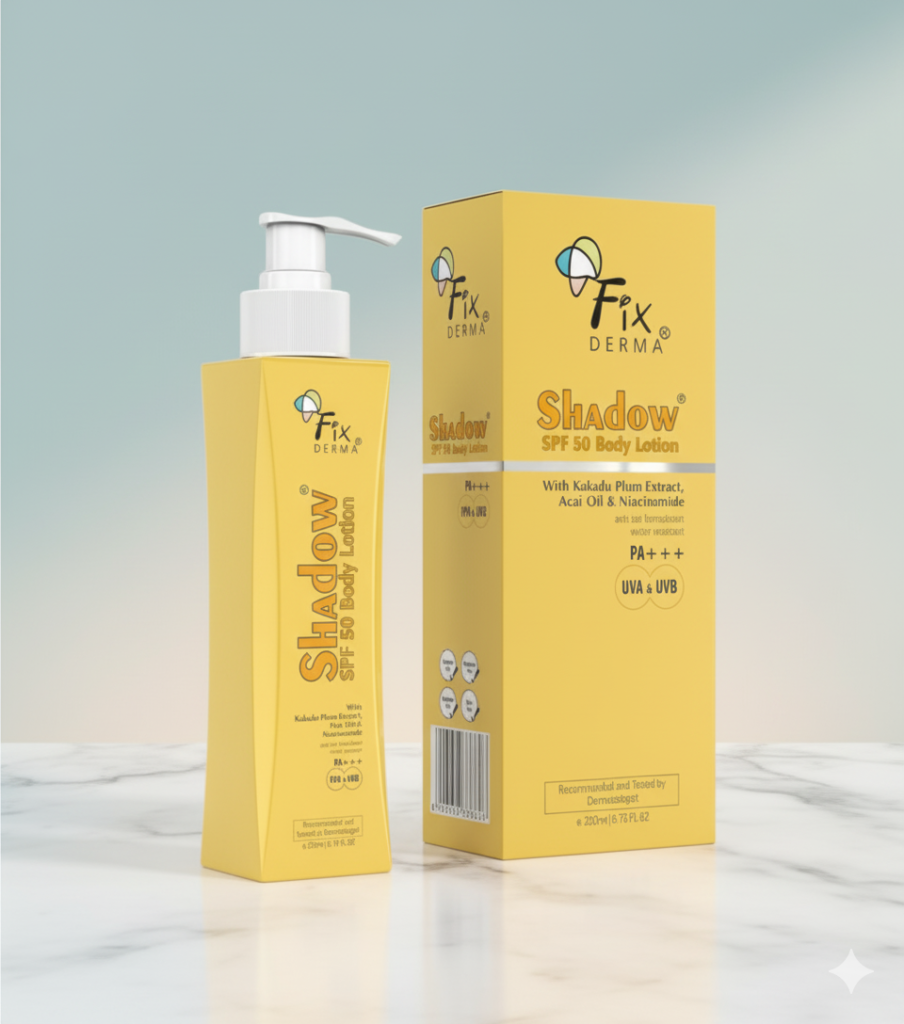 Fixderma Shadow Sunscreen Body Lotion with SPF 50 PA+++, View Uses ...